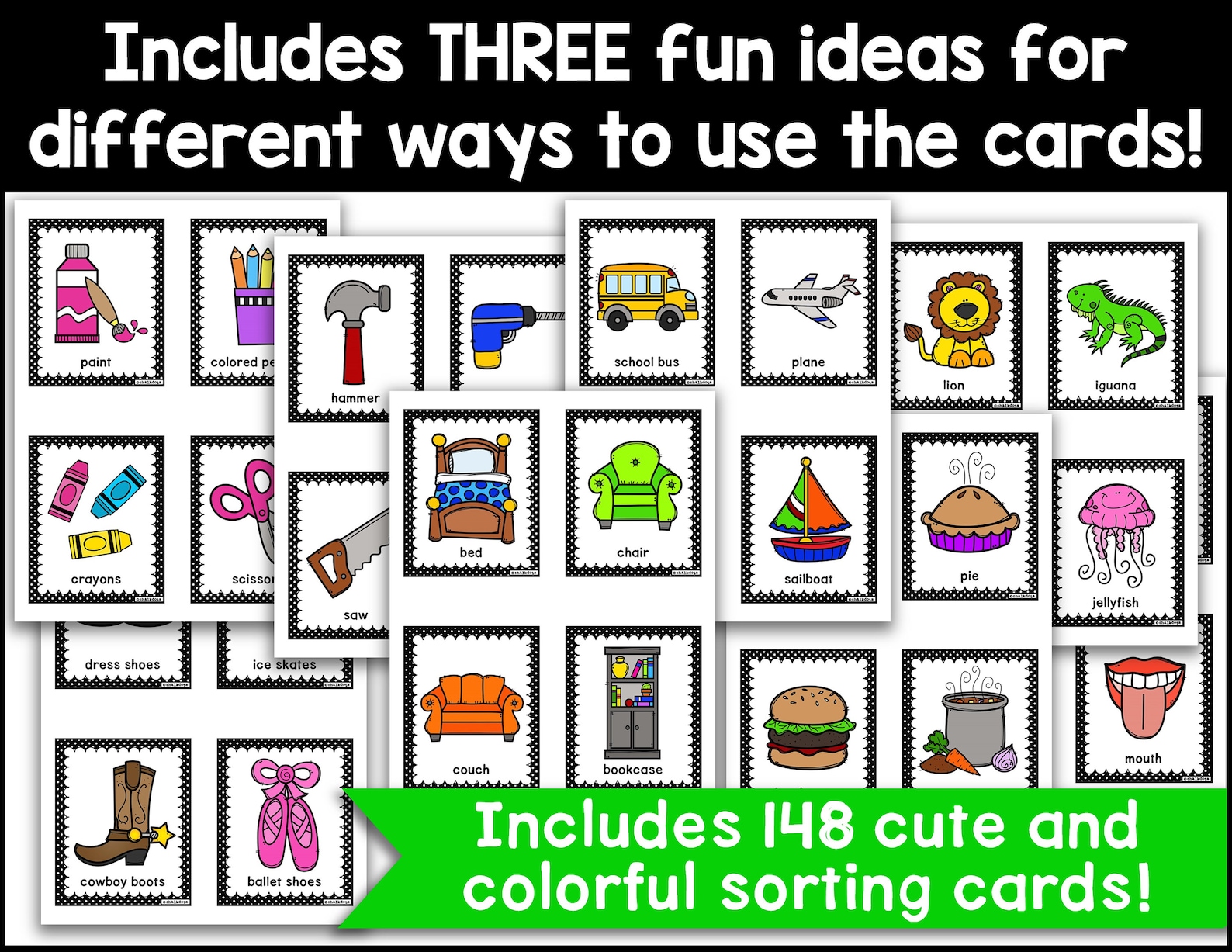 Category Sorting, Classifying Objects, Preschool, Prek, Kindergarten ...