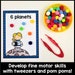 Planet Counting Mats, Number Mats, Play Dough Mats, Numbers 1-10 ...