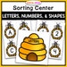 Letters, Numbers, and Shapes Sort, Sorting Activity, Letter Cards ...