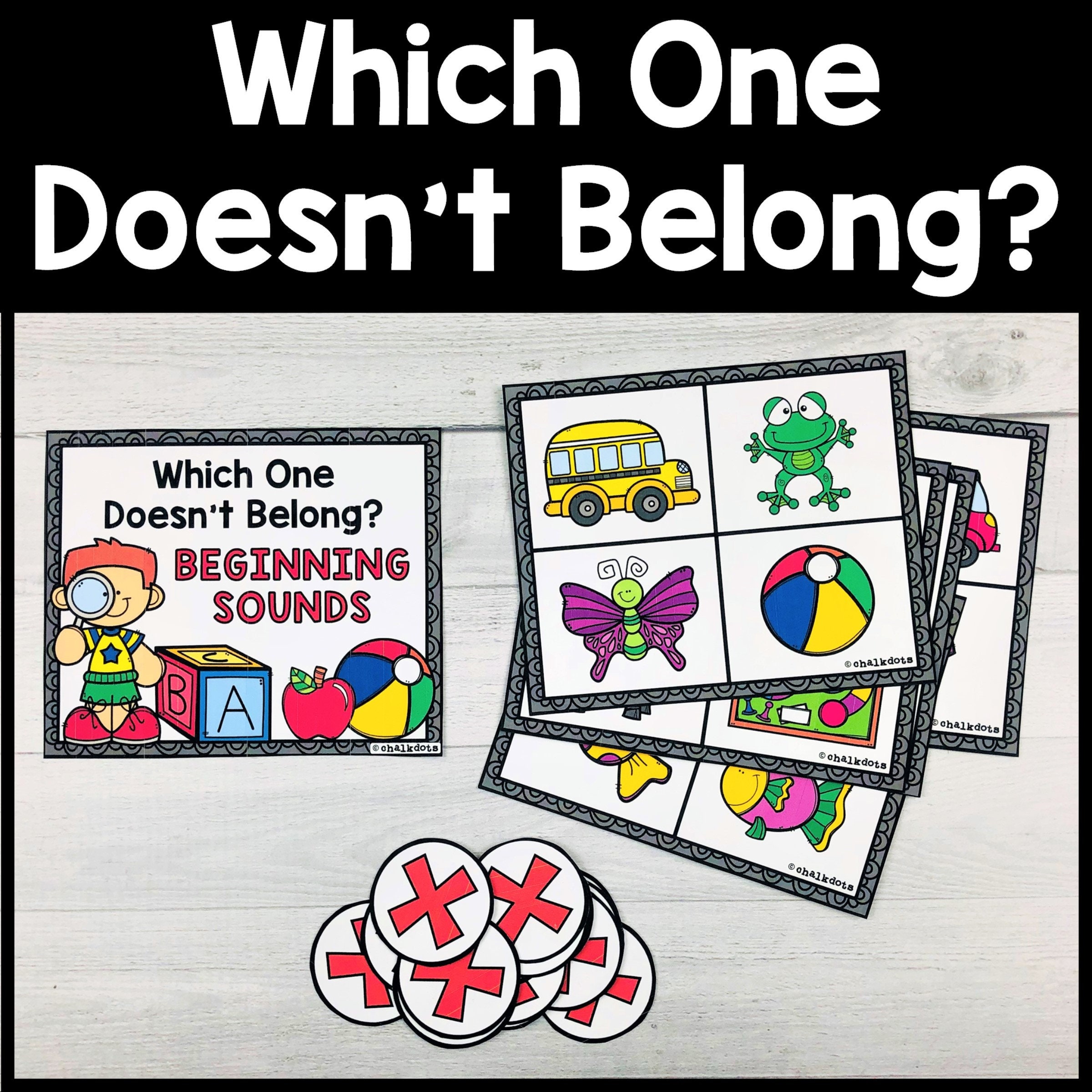 Beginning Sounds, Which Beginning Sound Doesn't Belong, Beginning Sound ...
