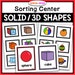 3D Shapes, Solid Shapes, Shape Sort, 3D Shape Recognition, Math Center ...