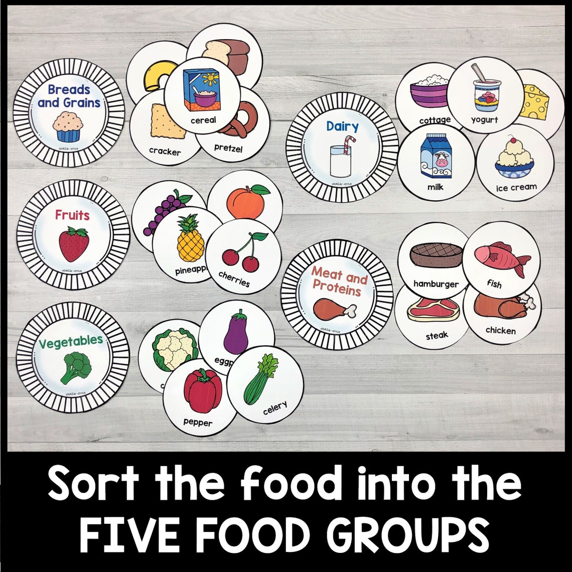 Food Group Sorting, Healthy Vs. Unhealthy Food Sorting, Nutrition ...
