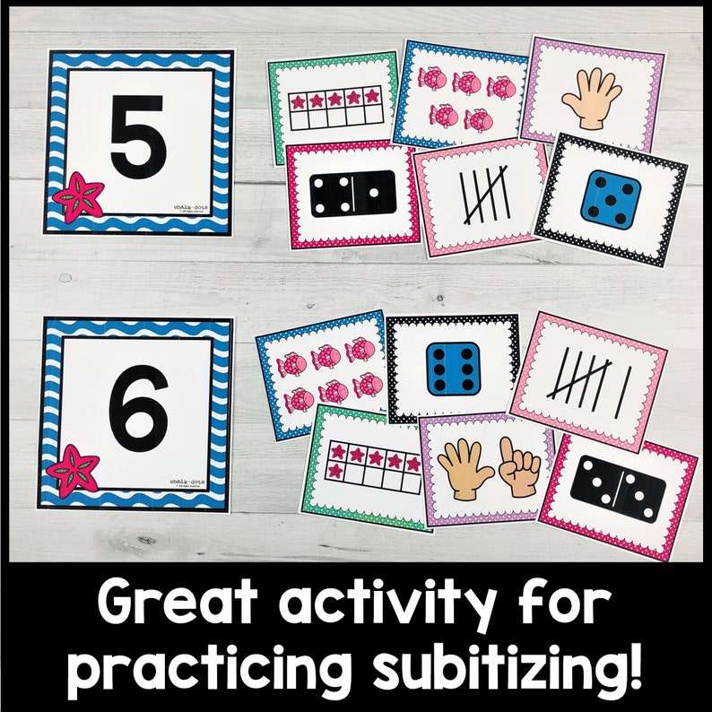 Number Sort, Number Sense, Counting, Subitizing, Flashcards, Math ...