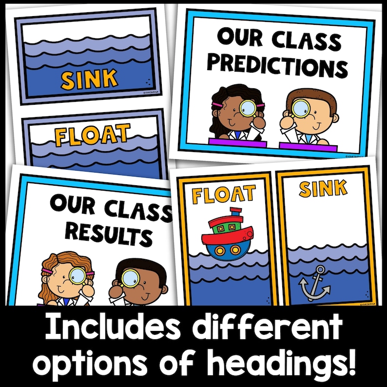 Sink or Float Sort, Science Activity, Preschool, Prek, Kindergarten ...