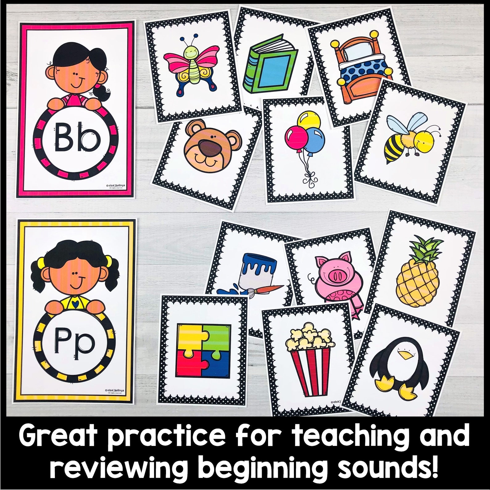 Beginning Sounds Sorting Activity, Alphabet Cards, Beginning Sound ...