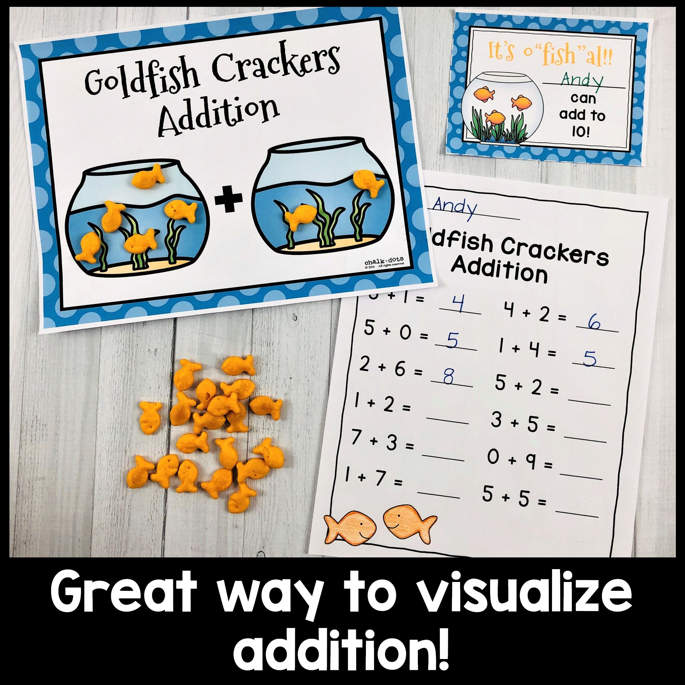 Goldfish Math, Counting to Ten, Addition to Ten, Number Recognition ...