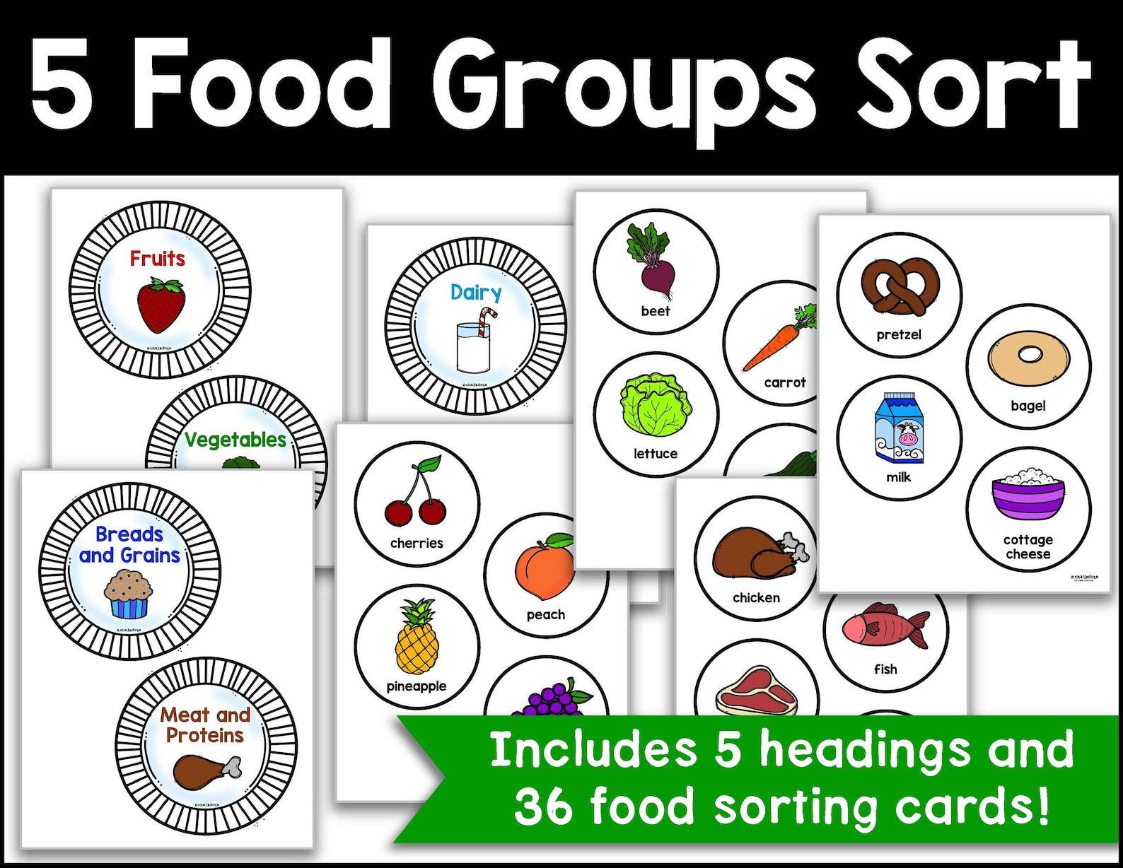 Food Group Sorting Healthy Vs. Unhealthy Food Sorting - Etsy