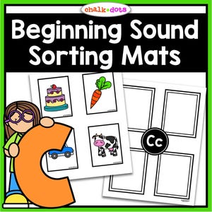 Beginning Sound Sorting Mats, Alphabet Activities, Phonics, Letter ...