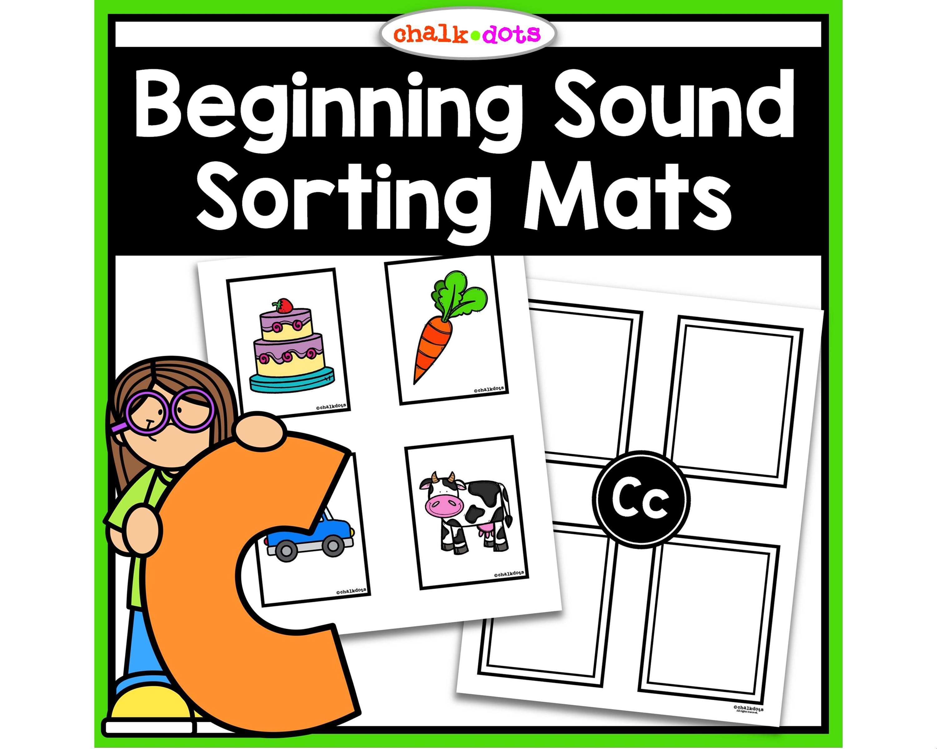 Beginning Sound Sorting Mats, Alphabet Activities, Phonics, Letter ...