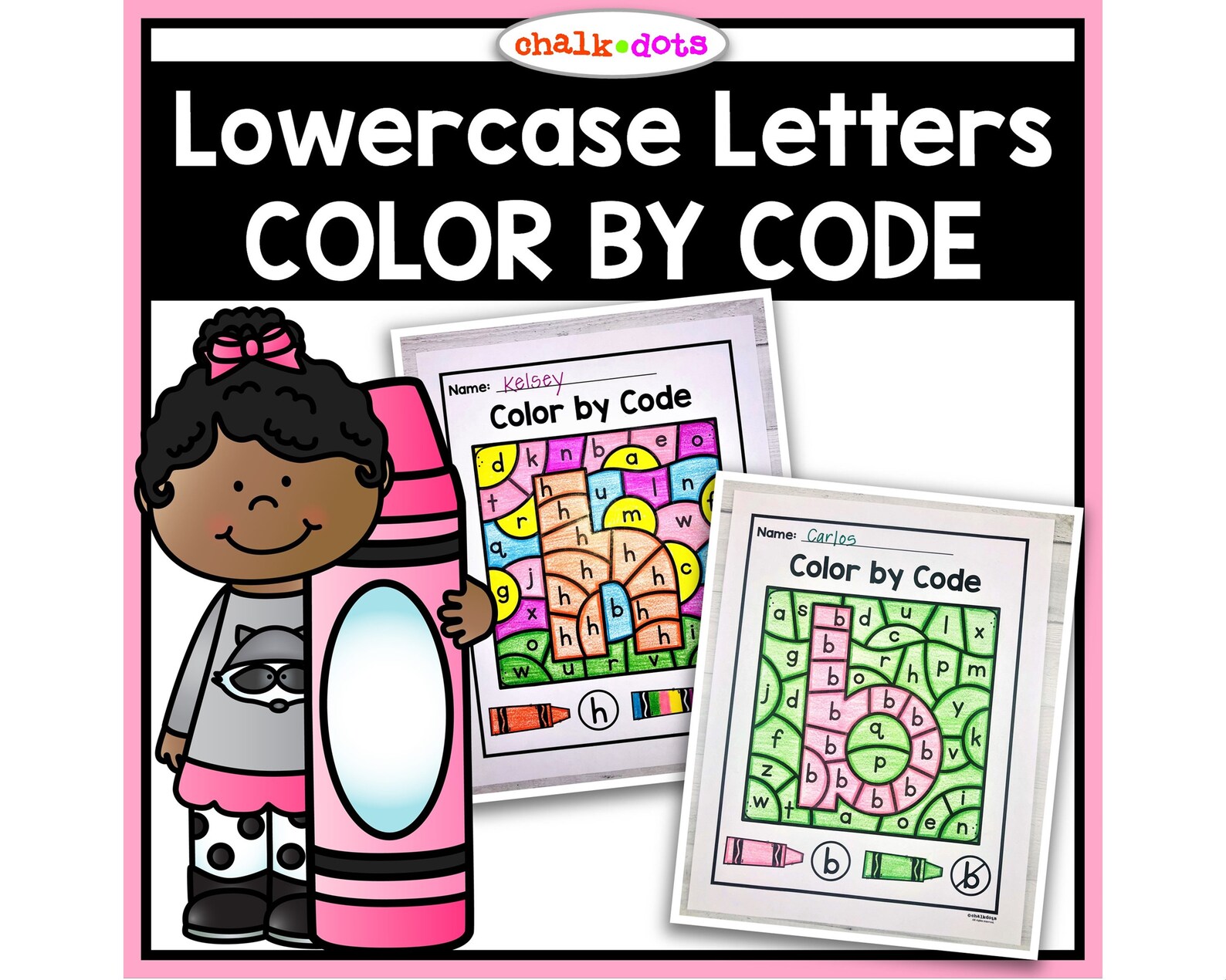 Lowercase Letter Recognition, Color by Code, Lowercase Letters ...