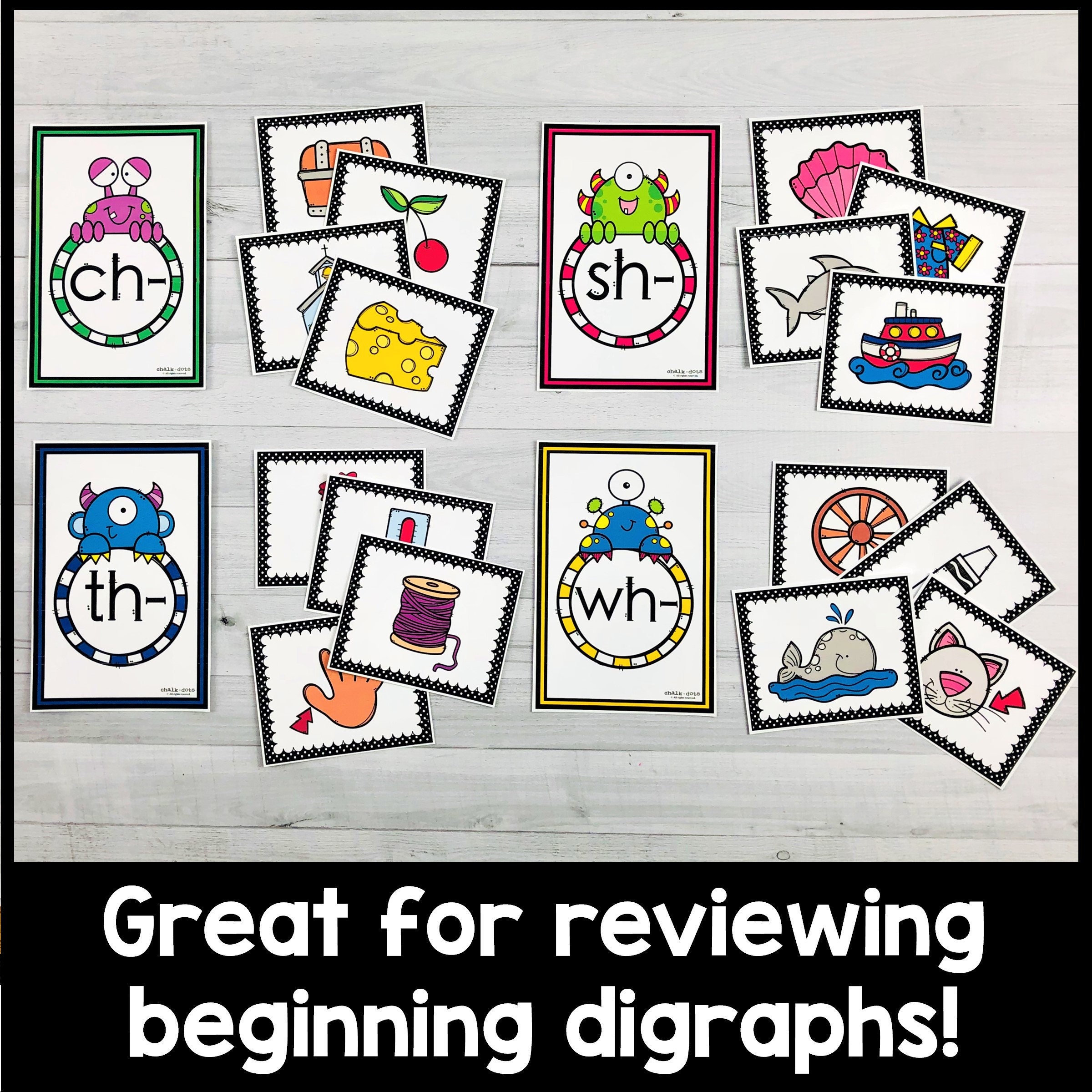 Digraph Sort, Beginning Digraphs, Digraph Sorting Cards, Phonics, Prek ...
