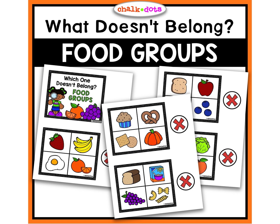 Food Groups, Healthy Eating, Nutrition Activity, Which Food Doesn't ...