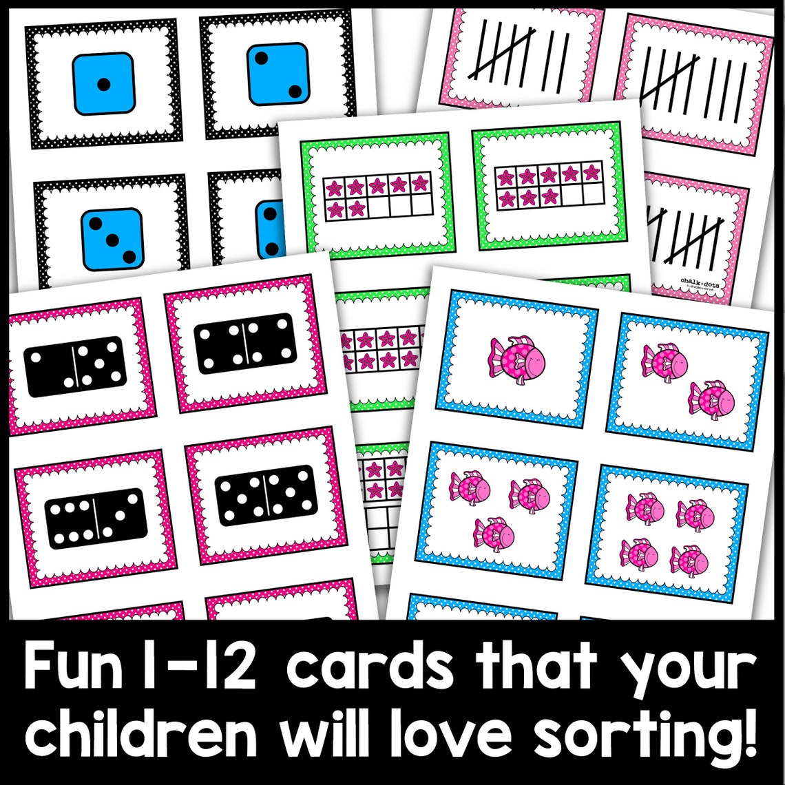 Number Sort, Number Sense, Counting, Subitizing, Flashcards, Math ...