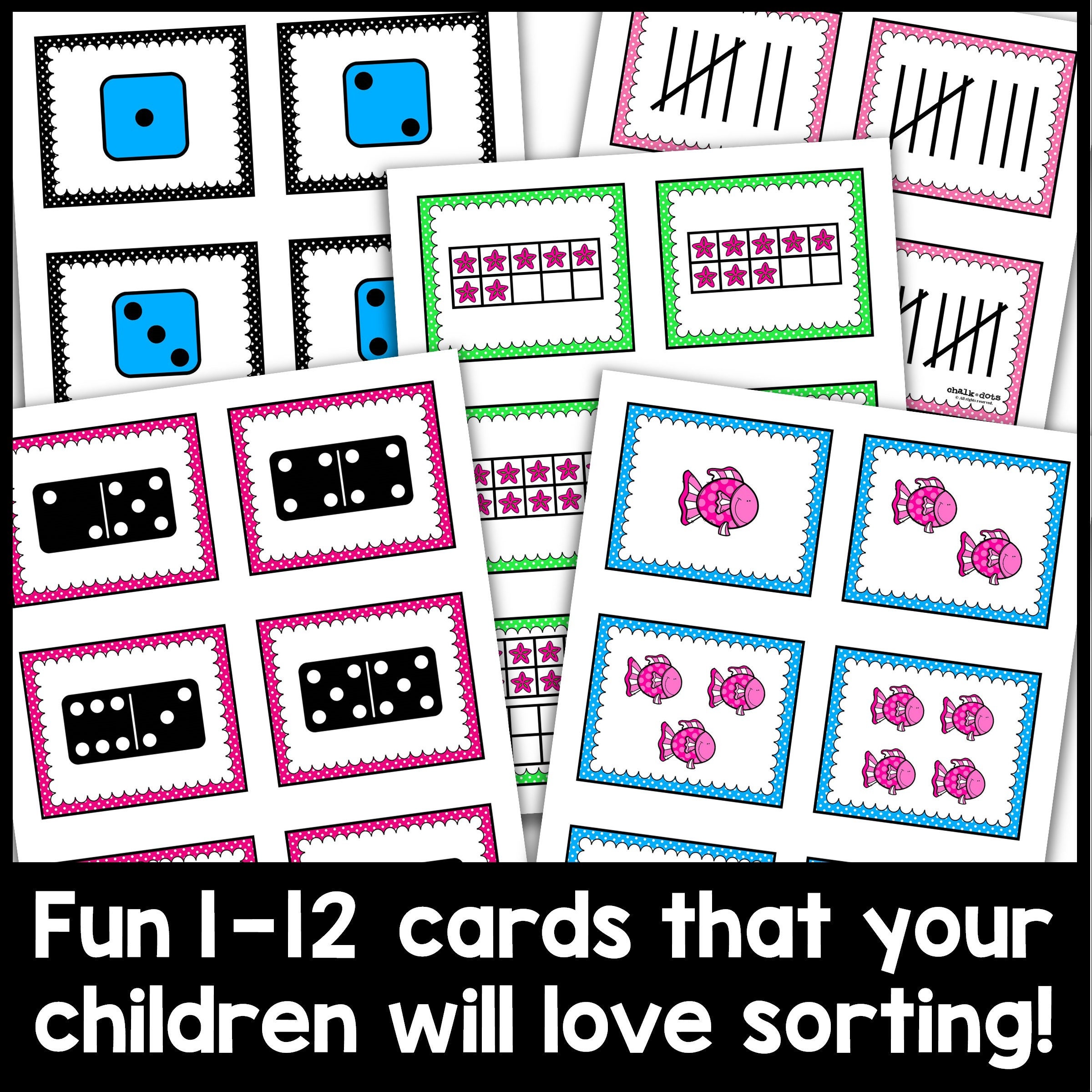Number Sort, Number Sense, Counting, Subitizing, Flashcards, Math ...