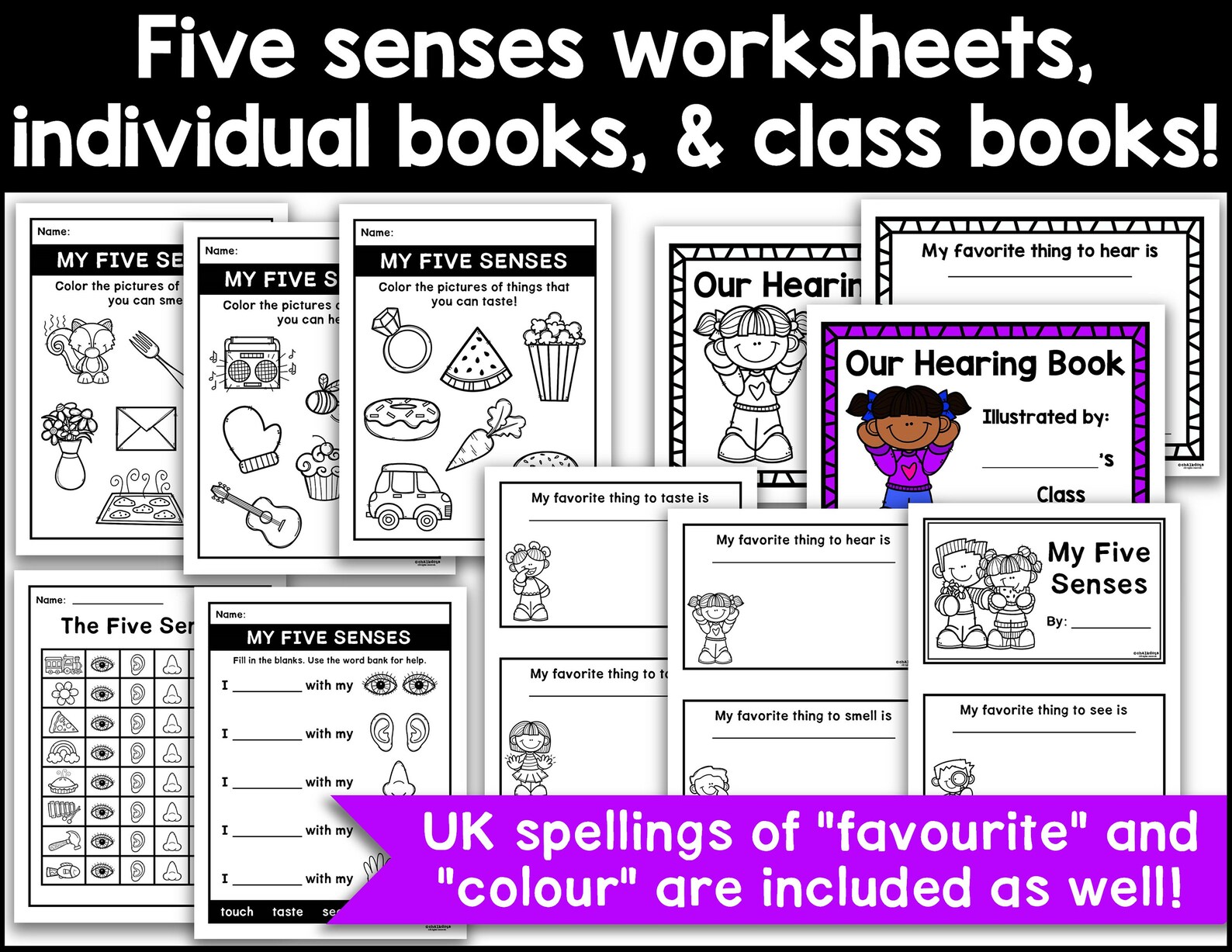 Five Senses Activities, Five Senses Unit, Preschool, Prek, Kindergarten ...
