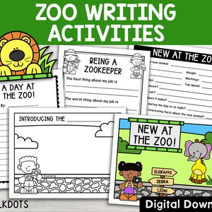 Zoo Writing Activities Zoo Writing Prompts Writing Center - Etsy