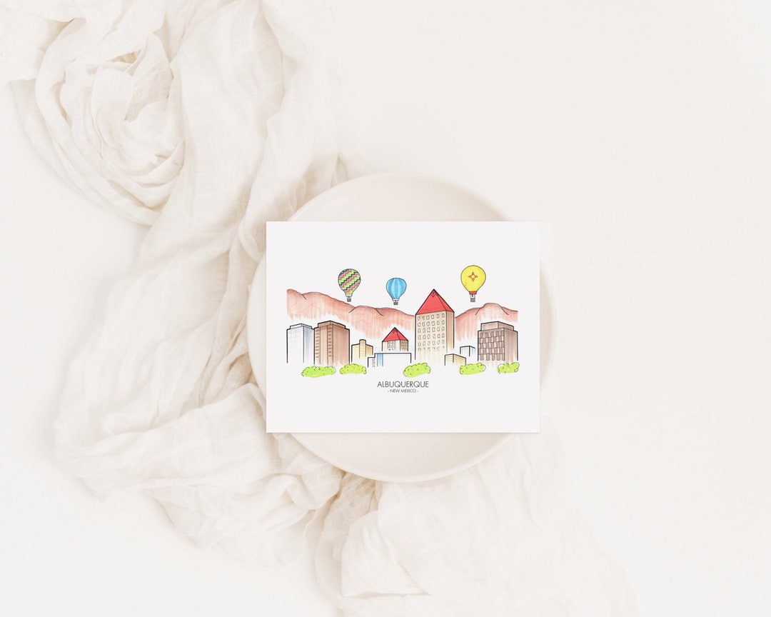 Albuquerque Greeting Card Set With Envelopes - Albuquerque, NM ...