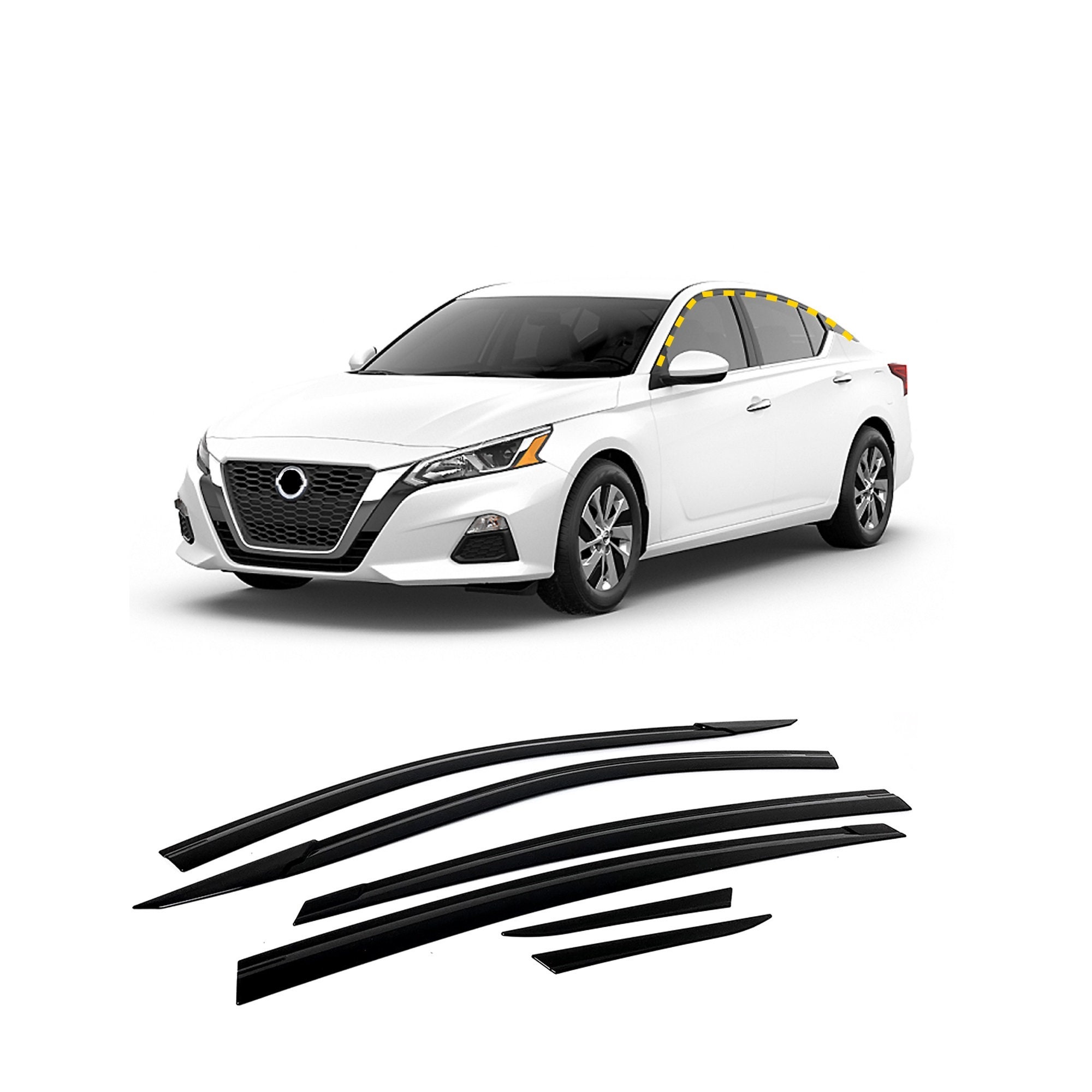 Nissan Altima White Blacked Out