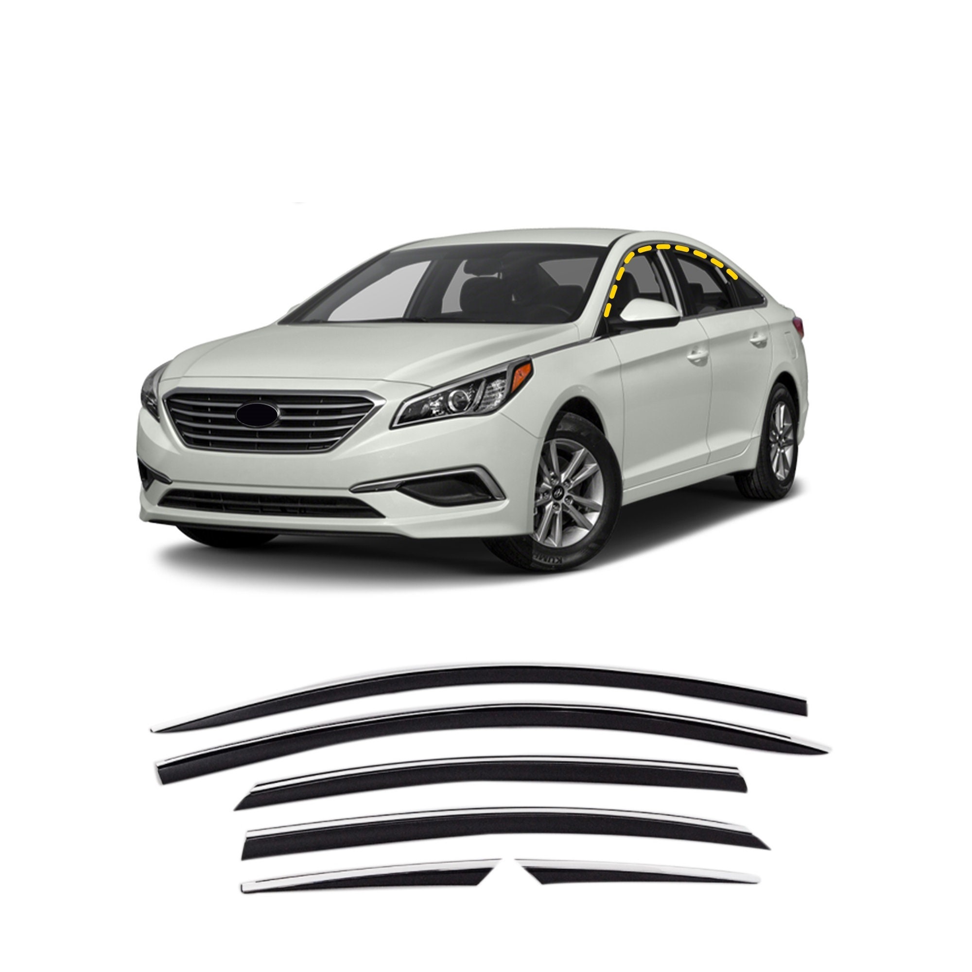 Rain guards for 2013 hyundai sonata store