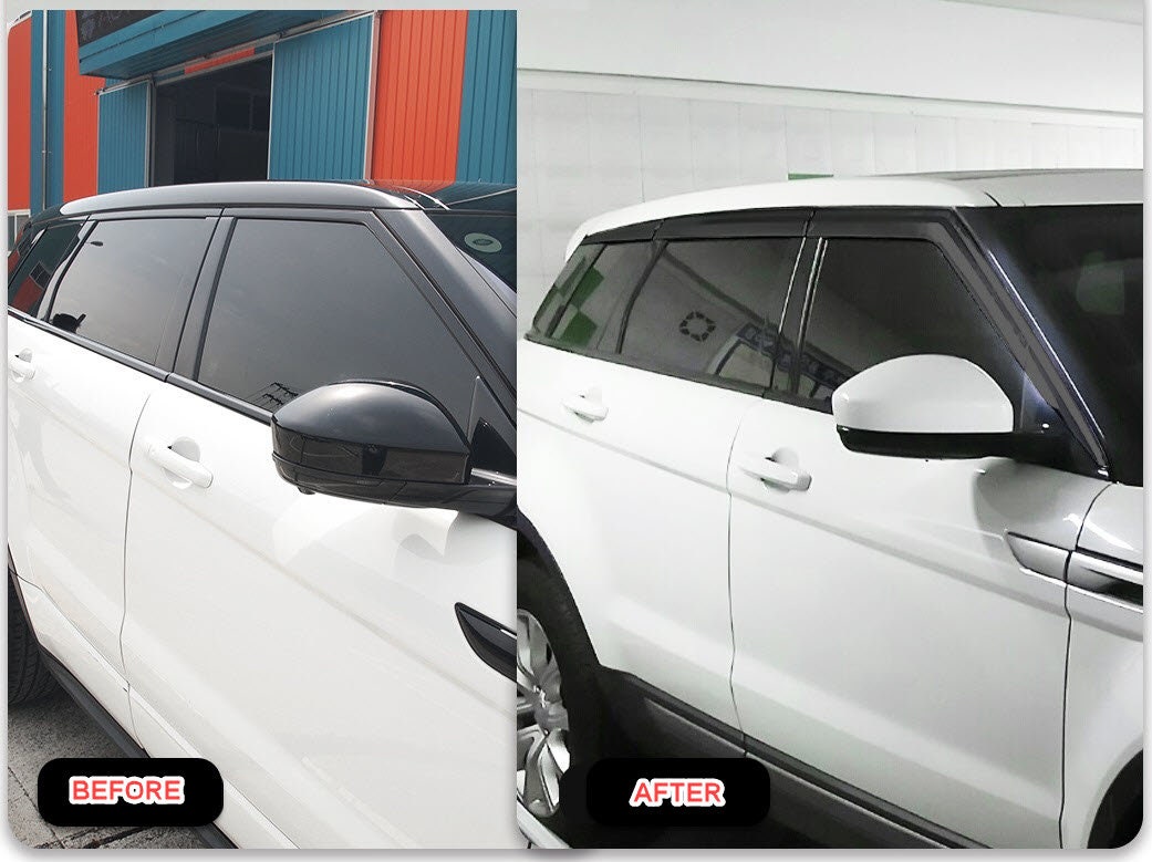 White Range Rover Blacked Out Windows