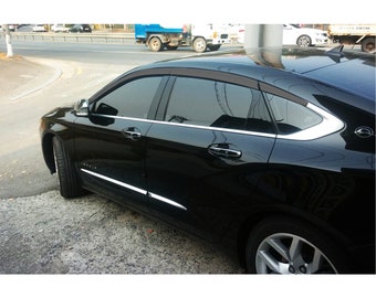 Rain Guards for Chevrolet Impala 2014 2020 6pcs Smoke Tinted Tape on Style Etsy
