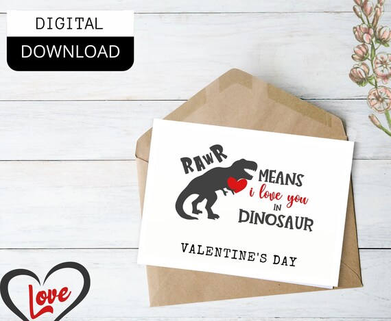Valentines Day Printable Cards / PDF Instant Download | Etsy