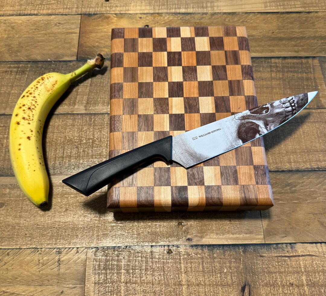Small Edge Grain Cutting Board Trio: Walnut, Cherry, Maple Checkerboard ...