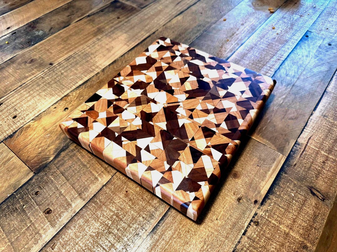 Edge Grain Scrap Wood Cutting Board: Walnut, Cherry, Maple - Scrap Wood ...