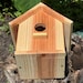 Cedar Bird House: Rustic Garden Decor, Removable Base - Etsy