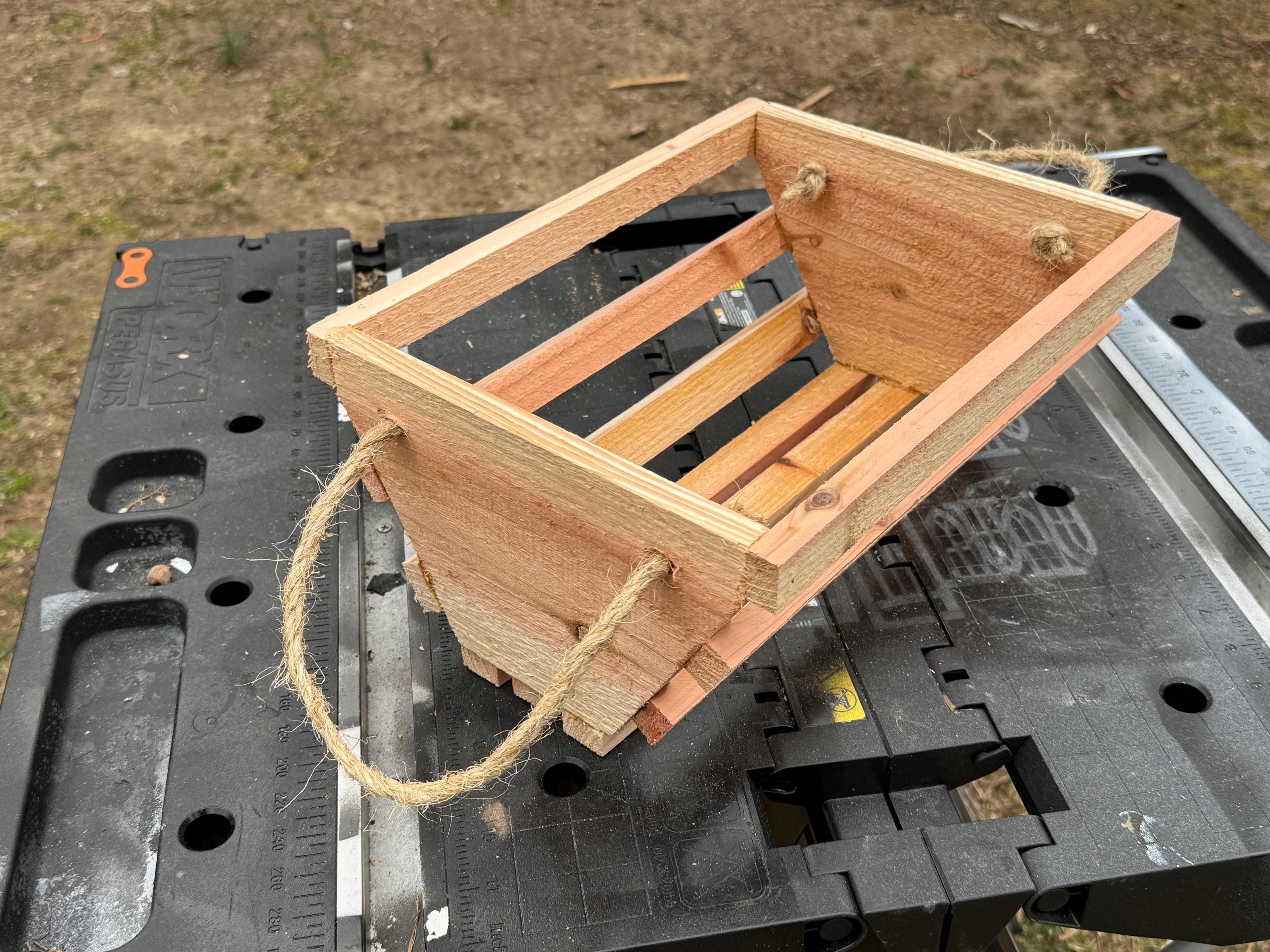 Modern Rustic Garden Basket /wooden Garden Basket /wooden Basket ...