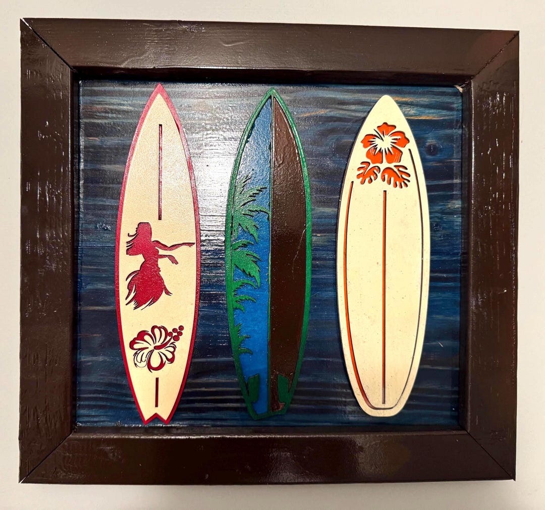 Surfboard Box Wall Hanger - Etsy