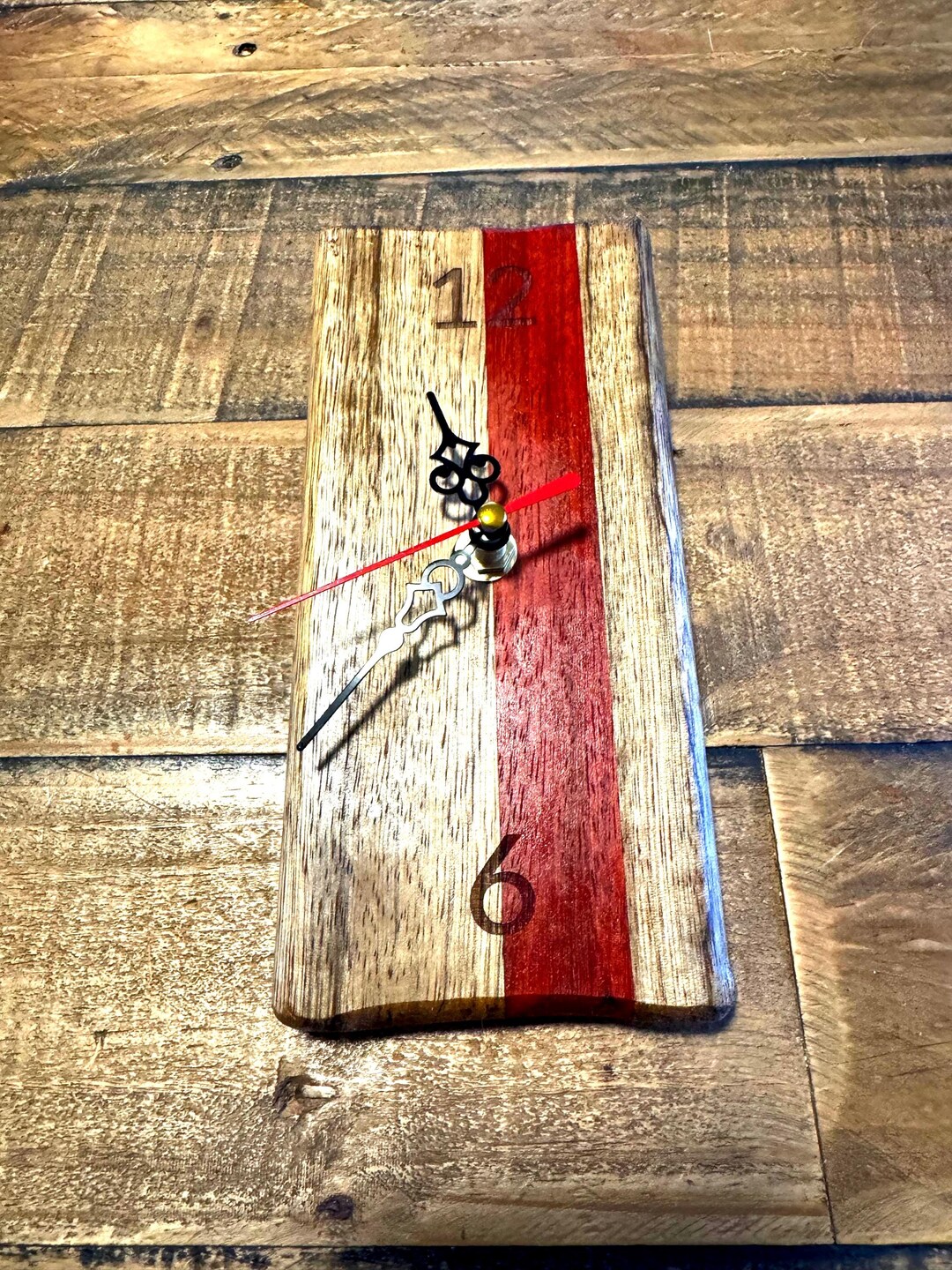 Exotic Hardwood Wall Clock - Etsy