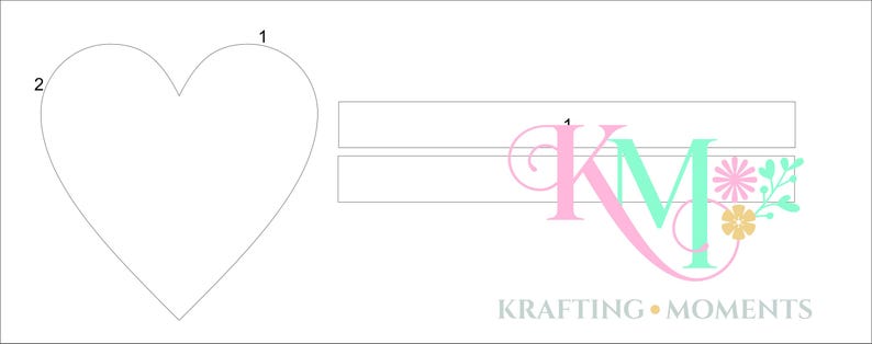 Fillable Heart Template SVG DXF, DIY Stand up Tray (digital Download ...