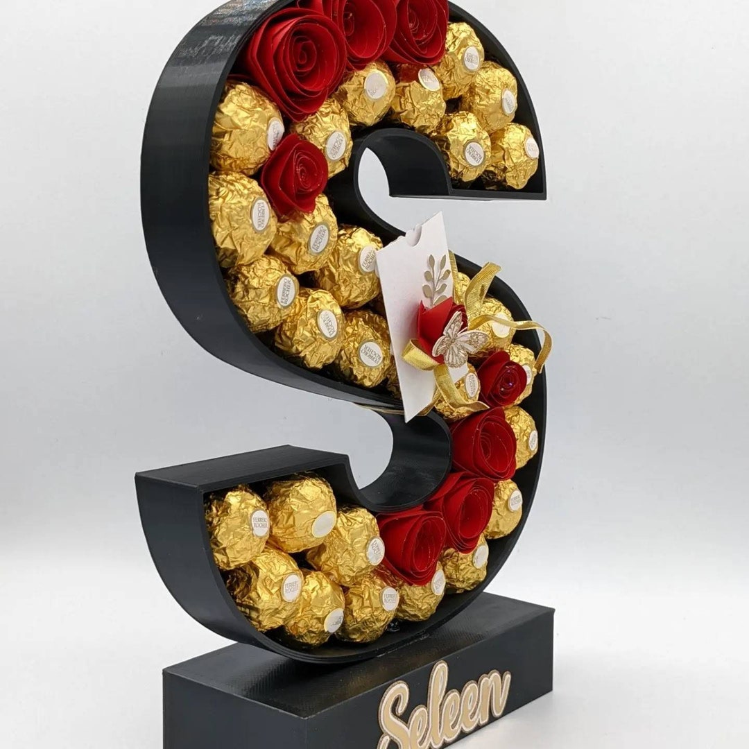 Initial Letter With Base Filled or Empty - Etsy