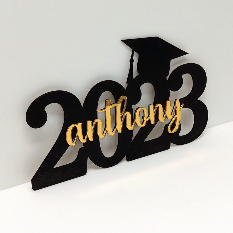 Graduation Name Year Sign Photo Prop and Backdrop Matching - Etsy