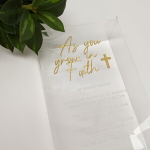 Clear Acrylic Box With Engraved Lid and Gold Mirror Details - Etsy