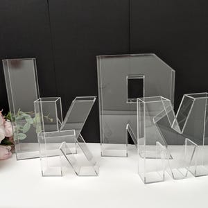 Fillable Acrylic Letters and Numbers - 3D Acrylic Letters and Numbers ...