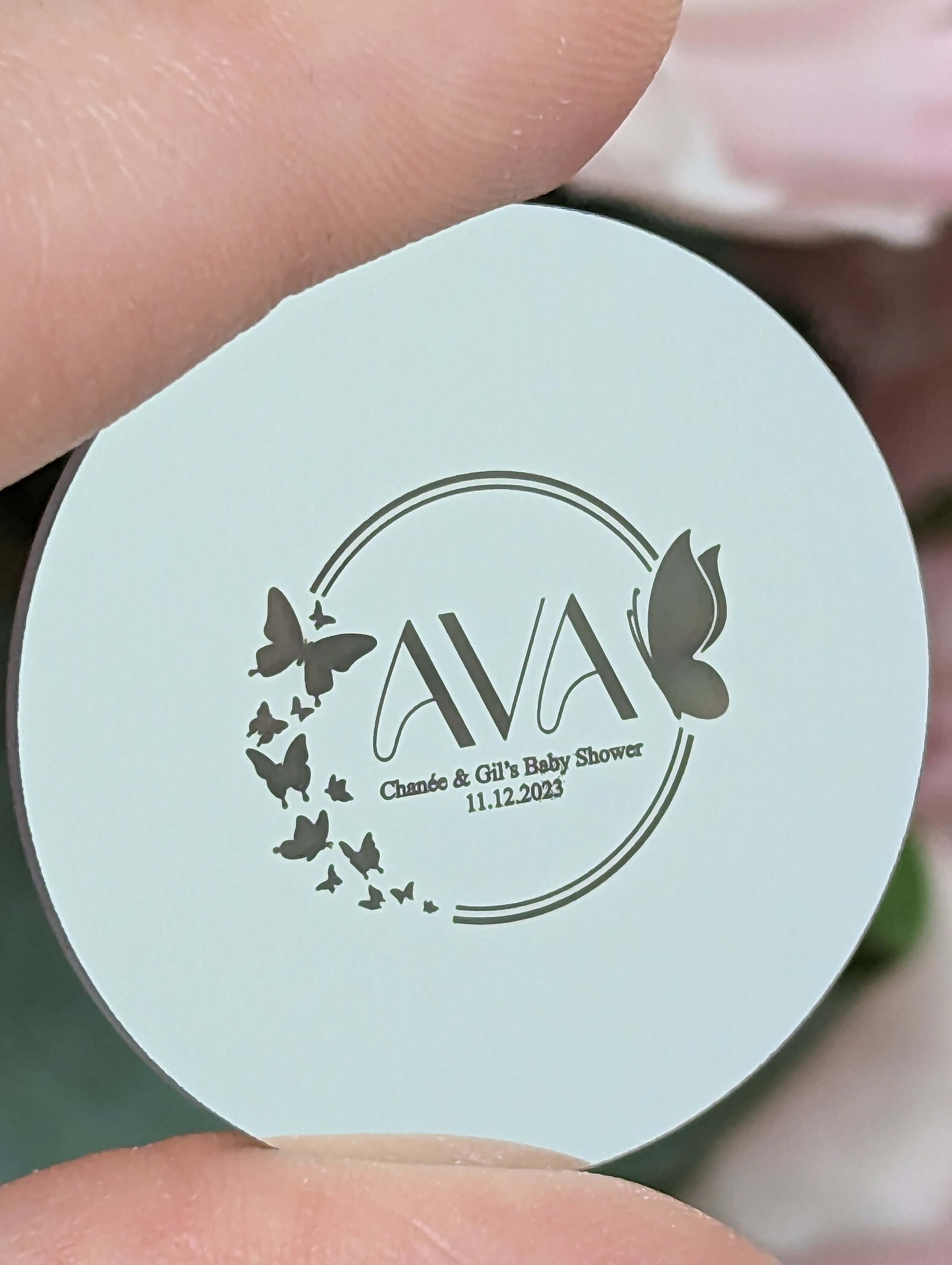 Custom Engraved Glass GOBO – Logo, Monogram Projection, Dichroic - Etsy