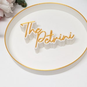 Charcuterie Tray Family Name Food Grade Plastic Material SOLID Washable ...