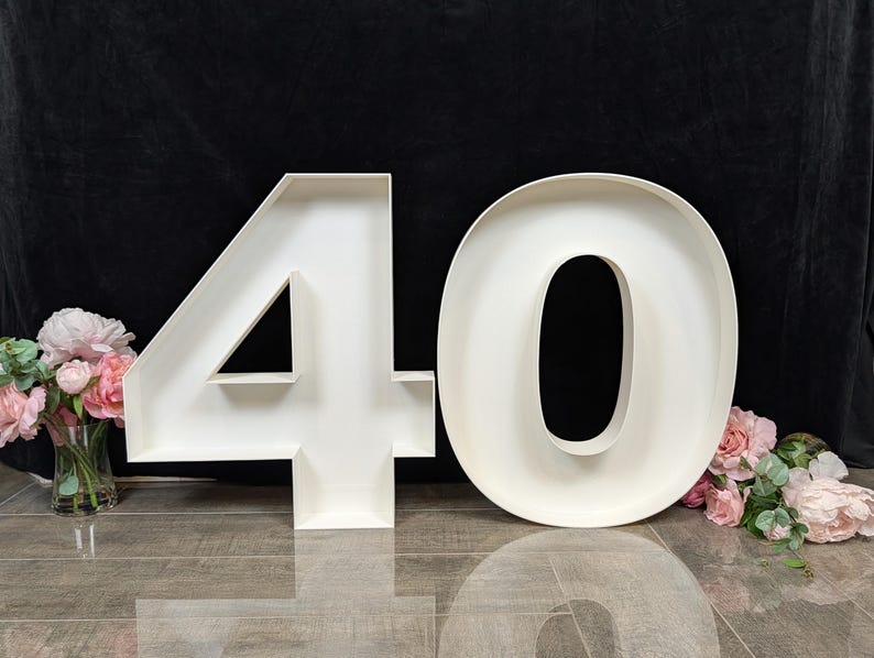 Large 24-inch Fillable Letter Number LOGO Tray: Party Decor, Food Safe ...