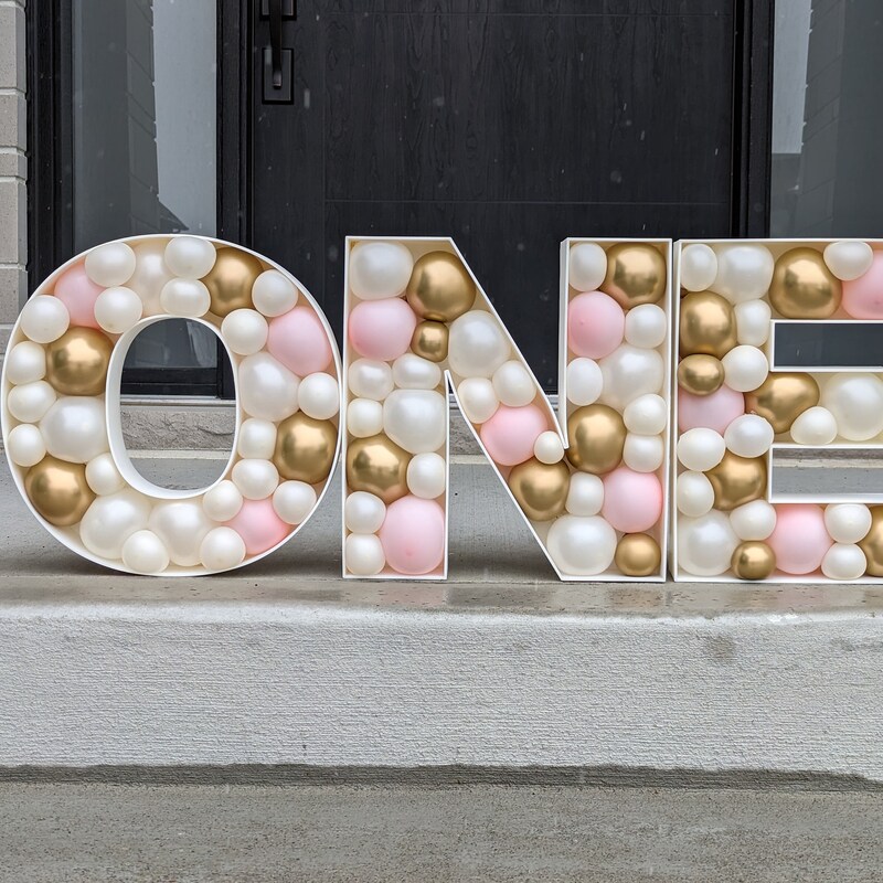 Balloon Mosaic Letters - Etsy
