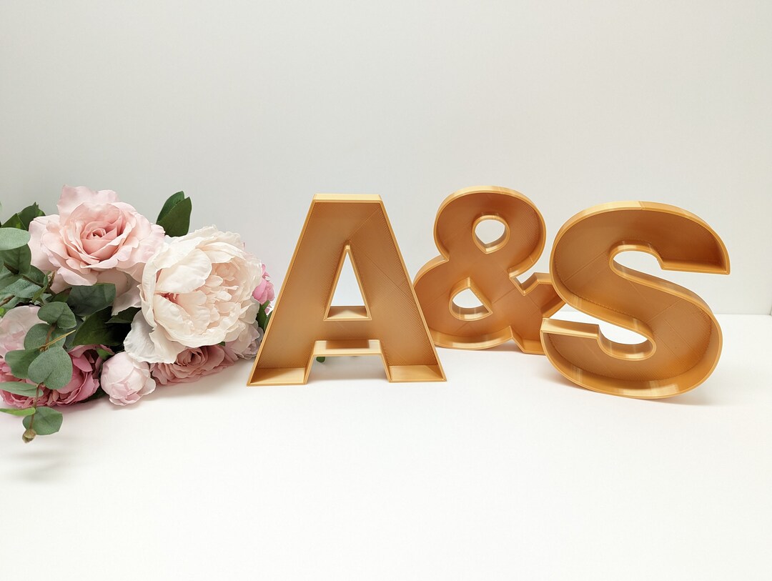 Gold Fillable Letter Trays, Candy Charcuterie Display - Washable Food ...