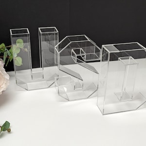 Fillable Acrylic Letters and Numbers - 3D Acrylic Letters and Numbers ...