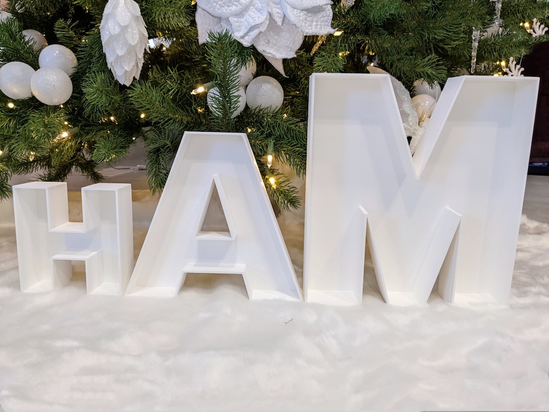 Letter or Number Stand up Tray Food Safe SOLID Washable and Reusable - Etsy