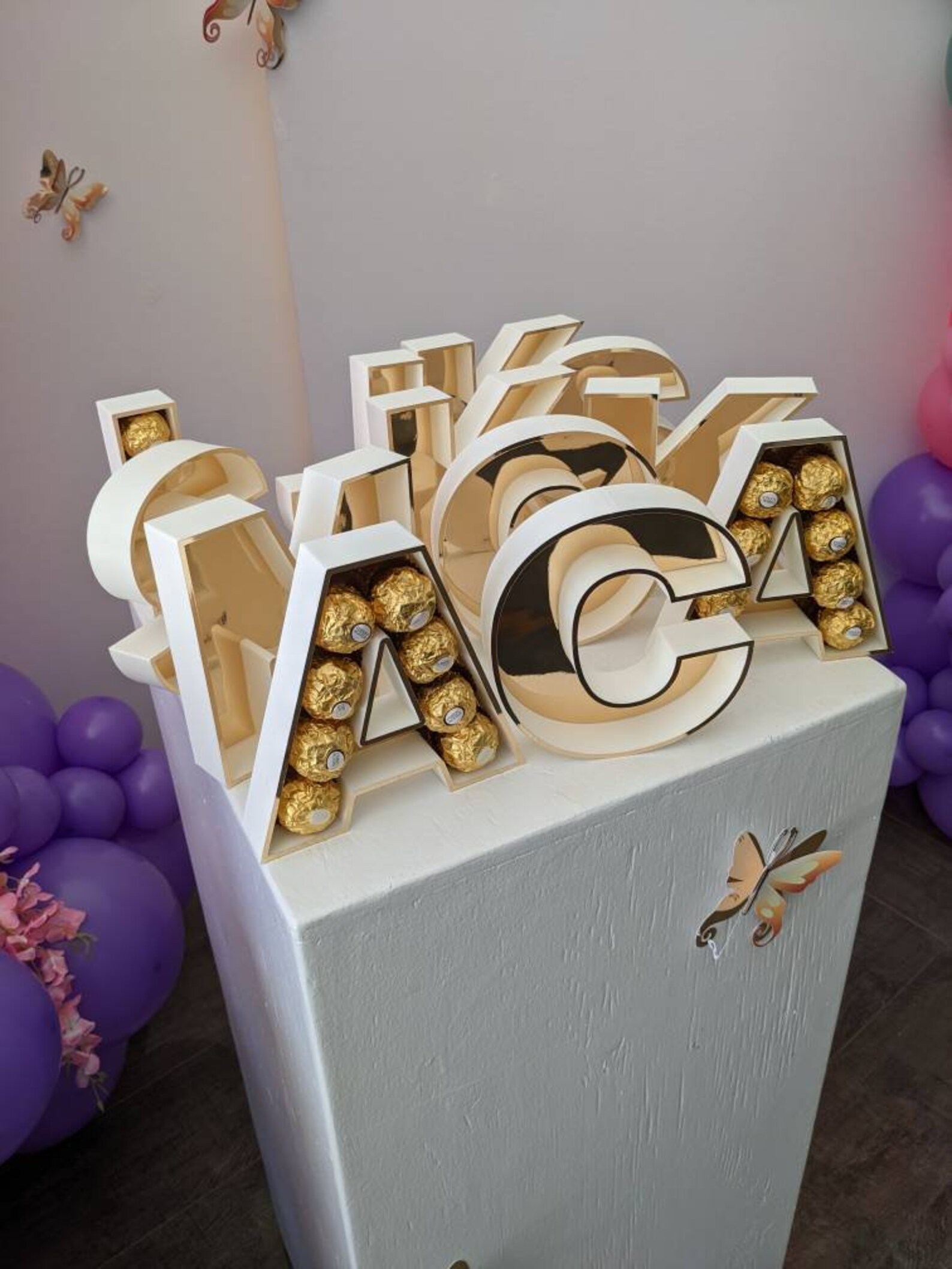 Favor Gift Letters or Numbers Stand up Tray EMPTY - Etsy