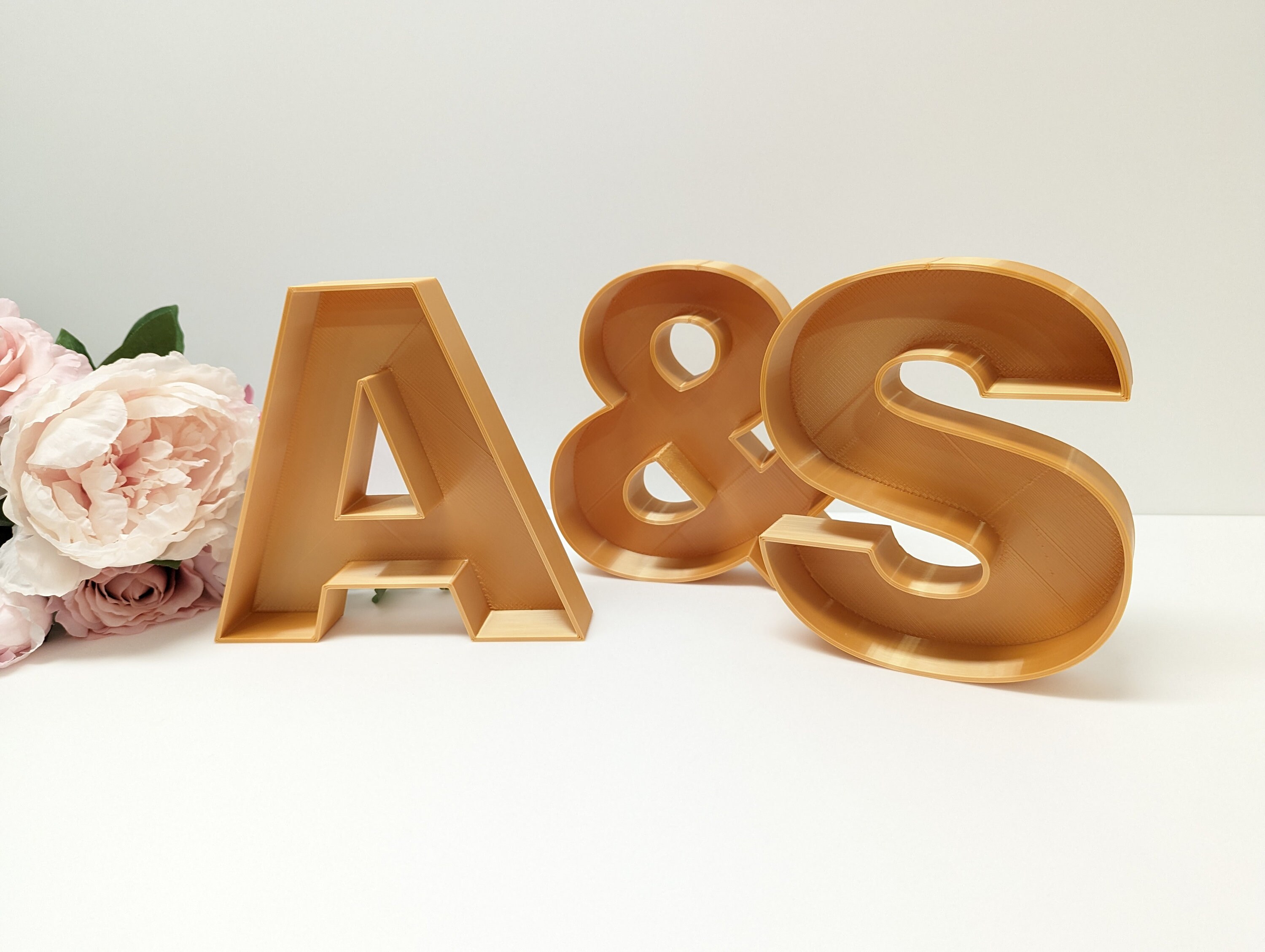 Gold Fillable Letter Trays, Candy Charcuterie Display - Washable Food ...