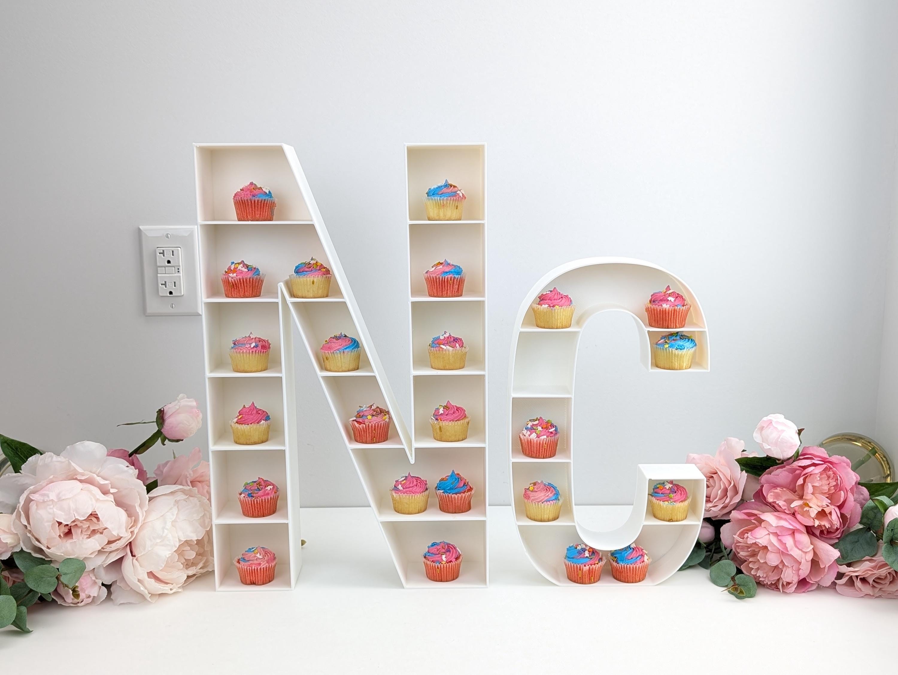 Letter Number Cupcake Stand: Dessert Table Display Party Decor - Etsy
