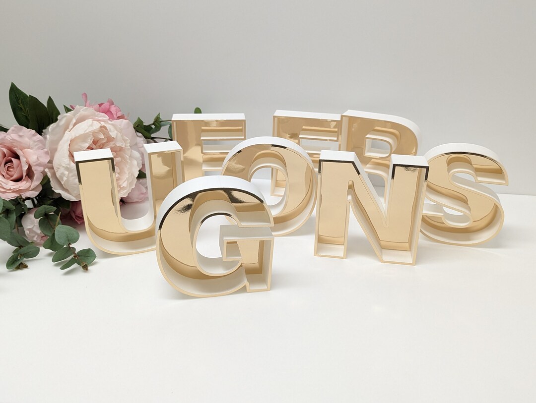 Favor Gift Letters or Numbers Stand up Tray EMPTY - Etsy