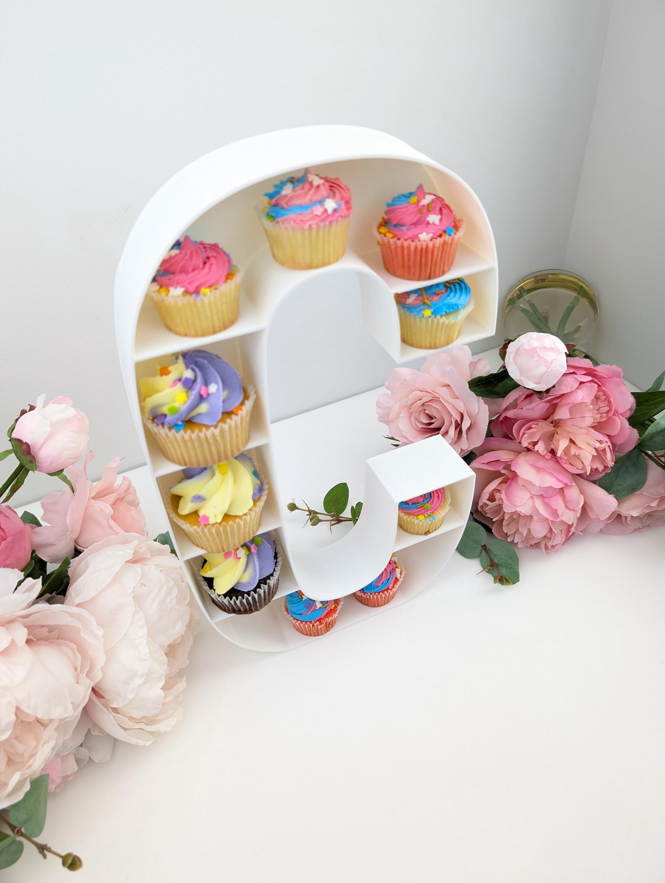 Letter Number Cupcake Stand: Dessert Table Display Party Decor - Etsy