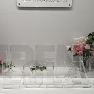 Fillable Acrylic Letters and Numbers - 3D Acrylic Letters and Numbers ...
